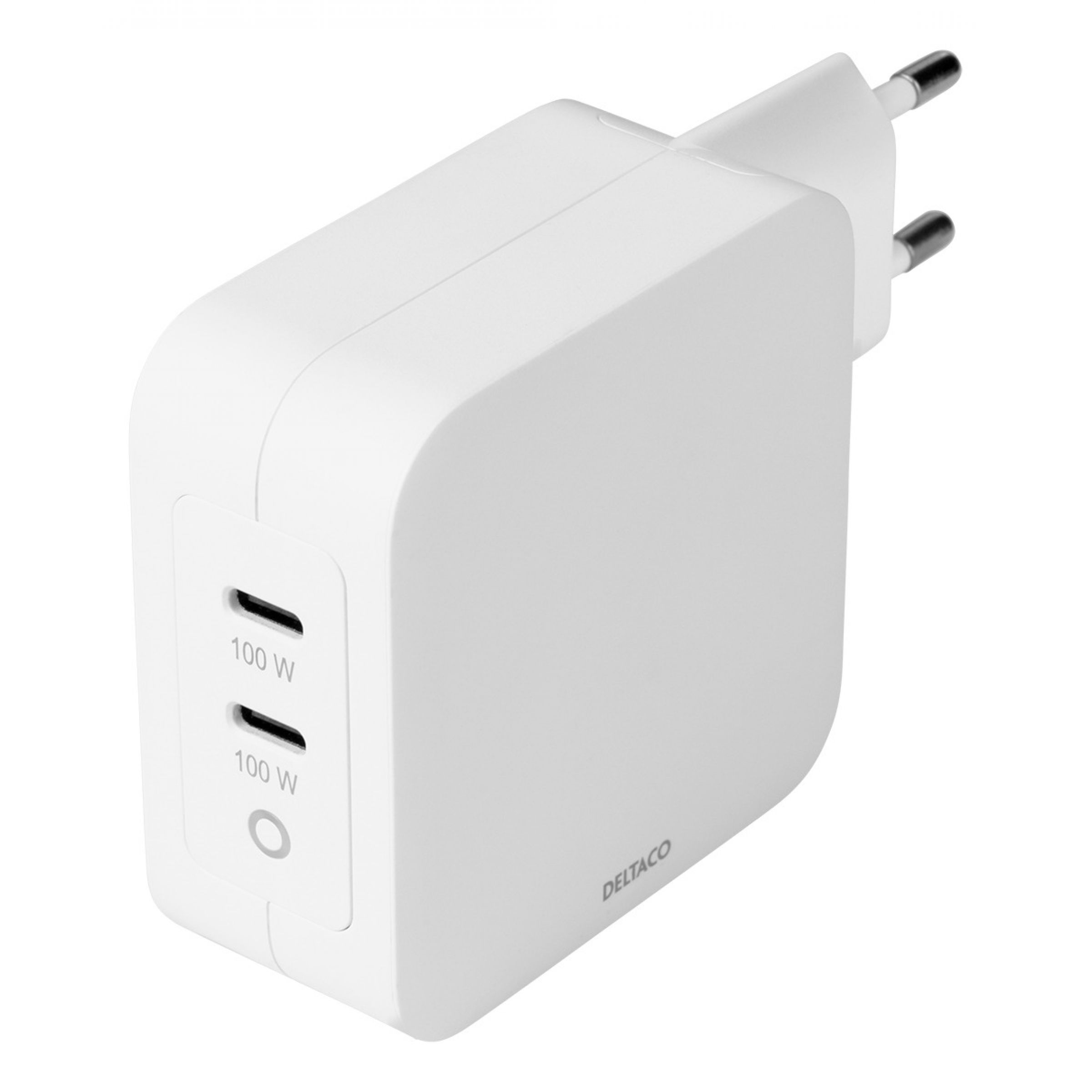 Köp Deltaco Wall Charger, Usb-c Gan Techn., 2xusb-c Pd, 100w - Laddare ...